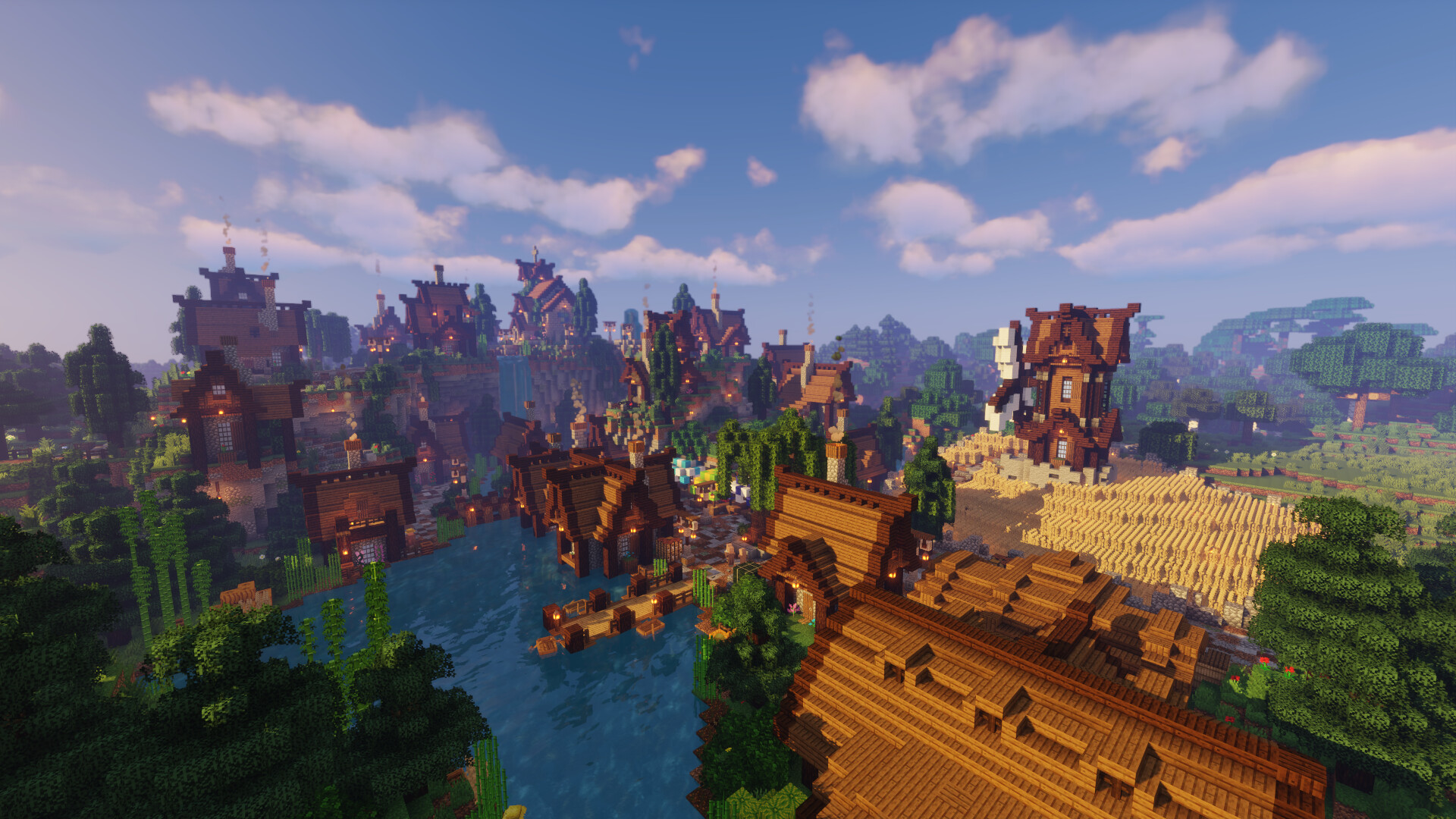 ALDEA ABETO / Spruce village - BEDROCK EDITION Minecraft Map