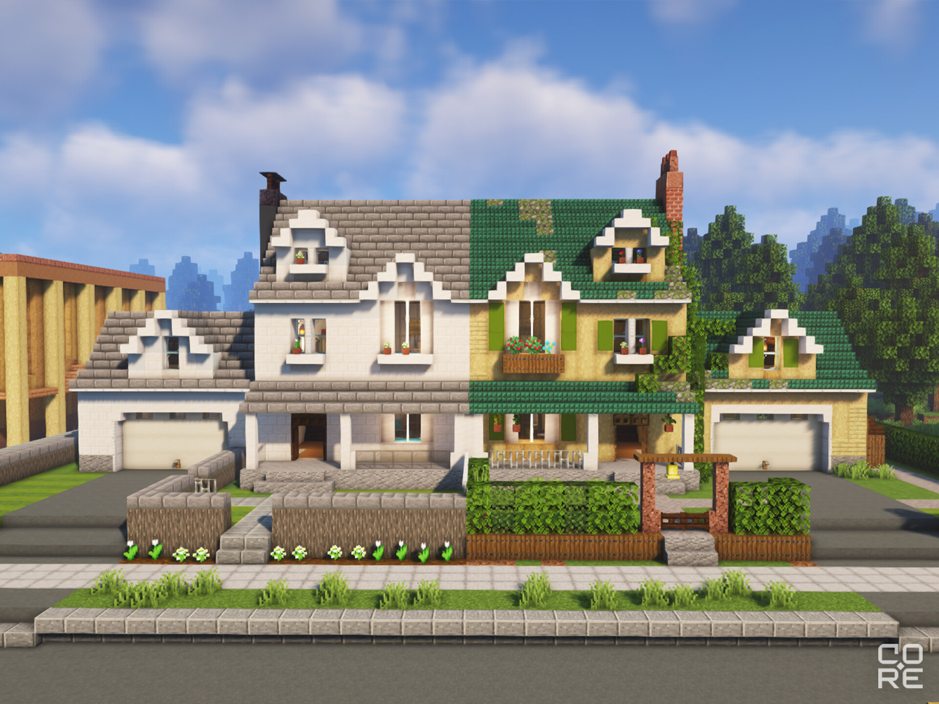Modern Suburban Houses - CORE Studios Minecraft Map