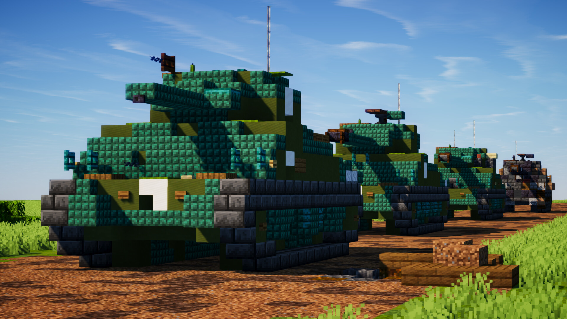 M4 Sherman Tank - 2.5:1 Minecraft Map