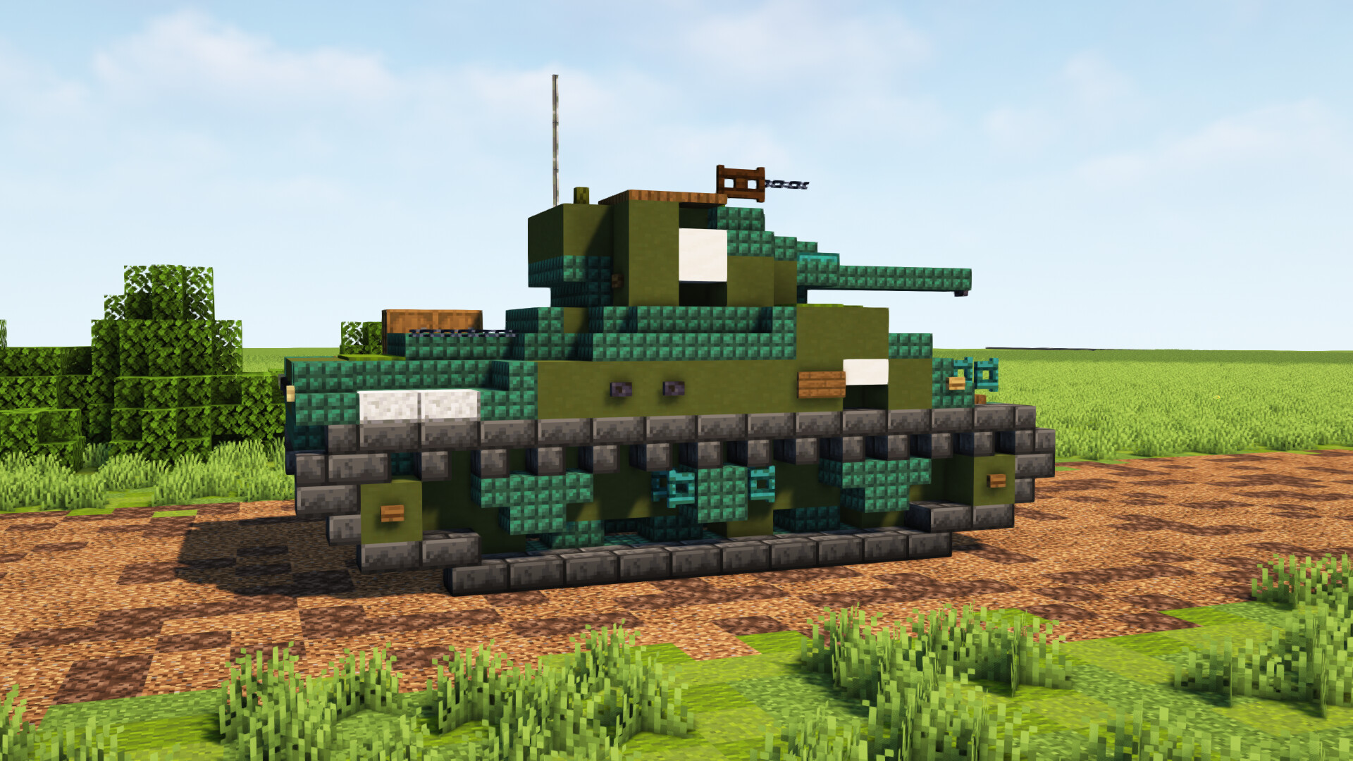 M4 Sherman Tank - 2.5:1 Minecraft Map