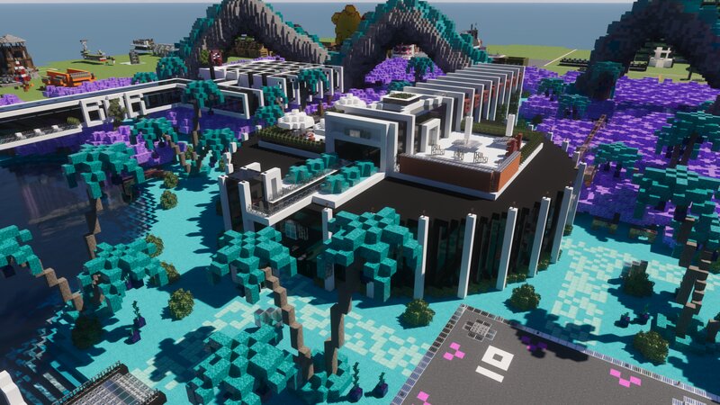 Creative Spawn - Blue Lagoon Minecraft Map