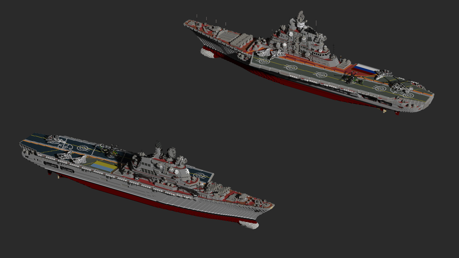 Soviet Navy Aircraft Cruiser - Kiev.2022(remake) + New ship Crimea ...