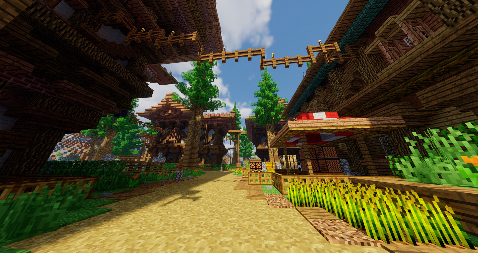 Village themed spawn ( Commission by nthByte ) Minecraft Map