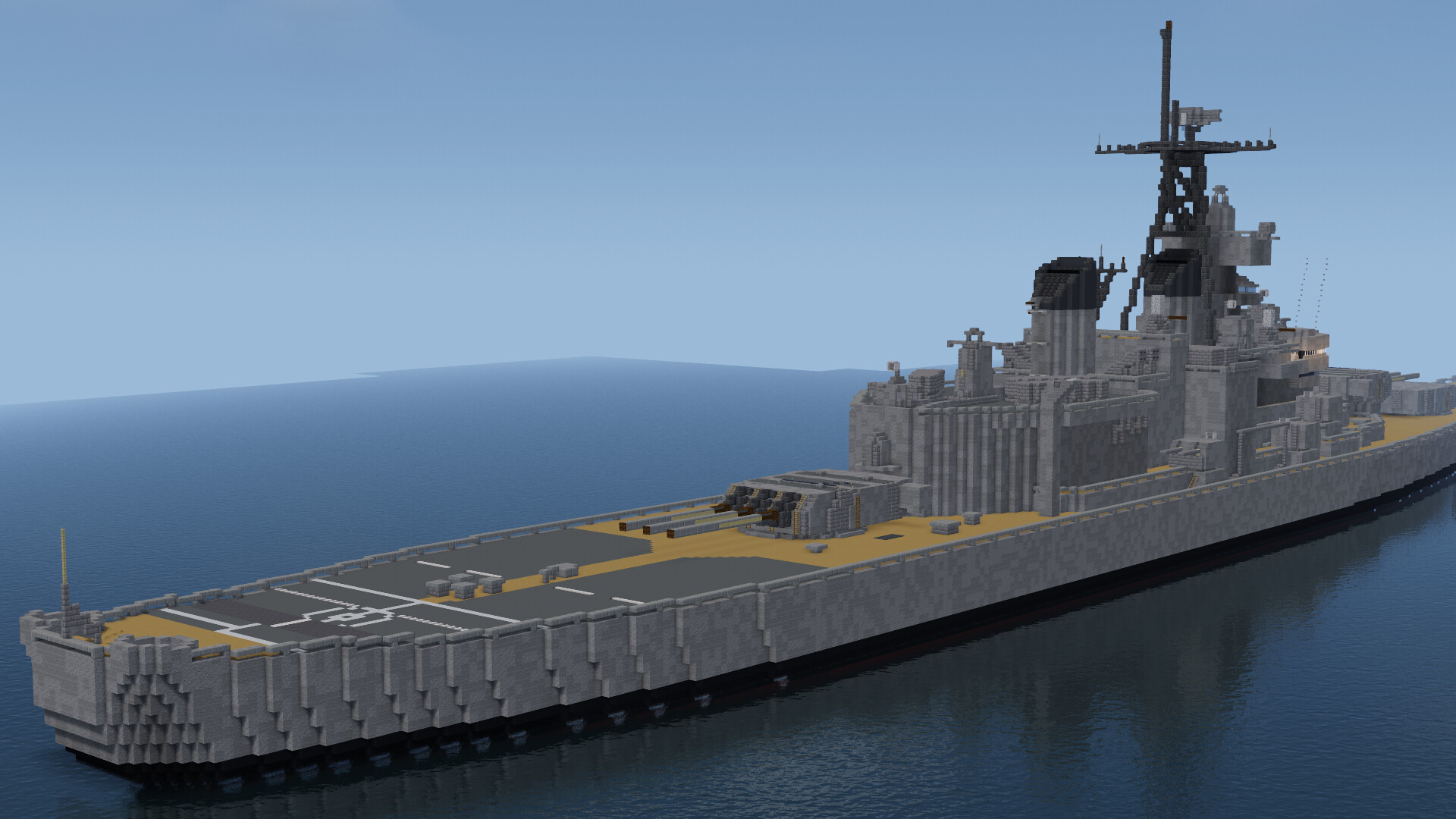 USS Iowa (BB-61) cold war era Minecraft Map