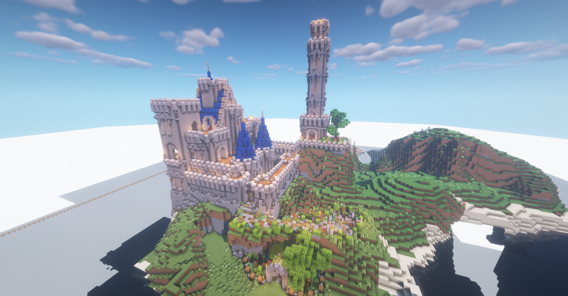 Island Fantasy Castle Minecraft Map