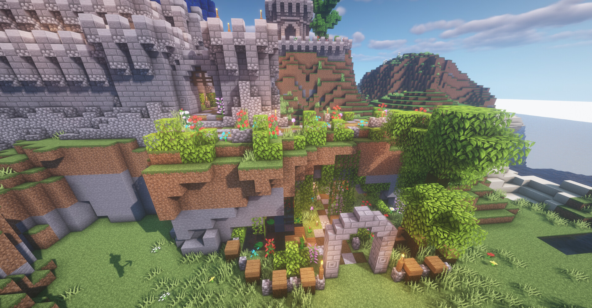 Island Fantasy Castle Minecraft Map