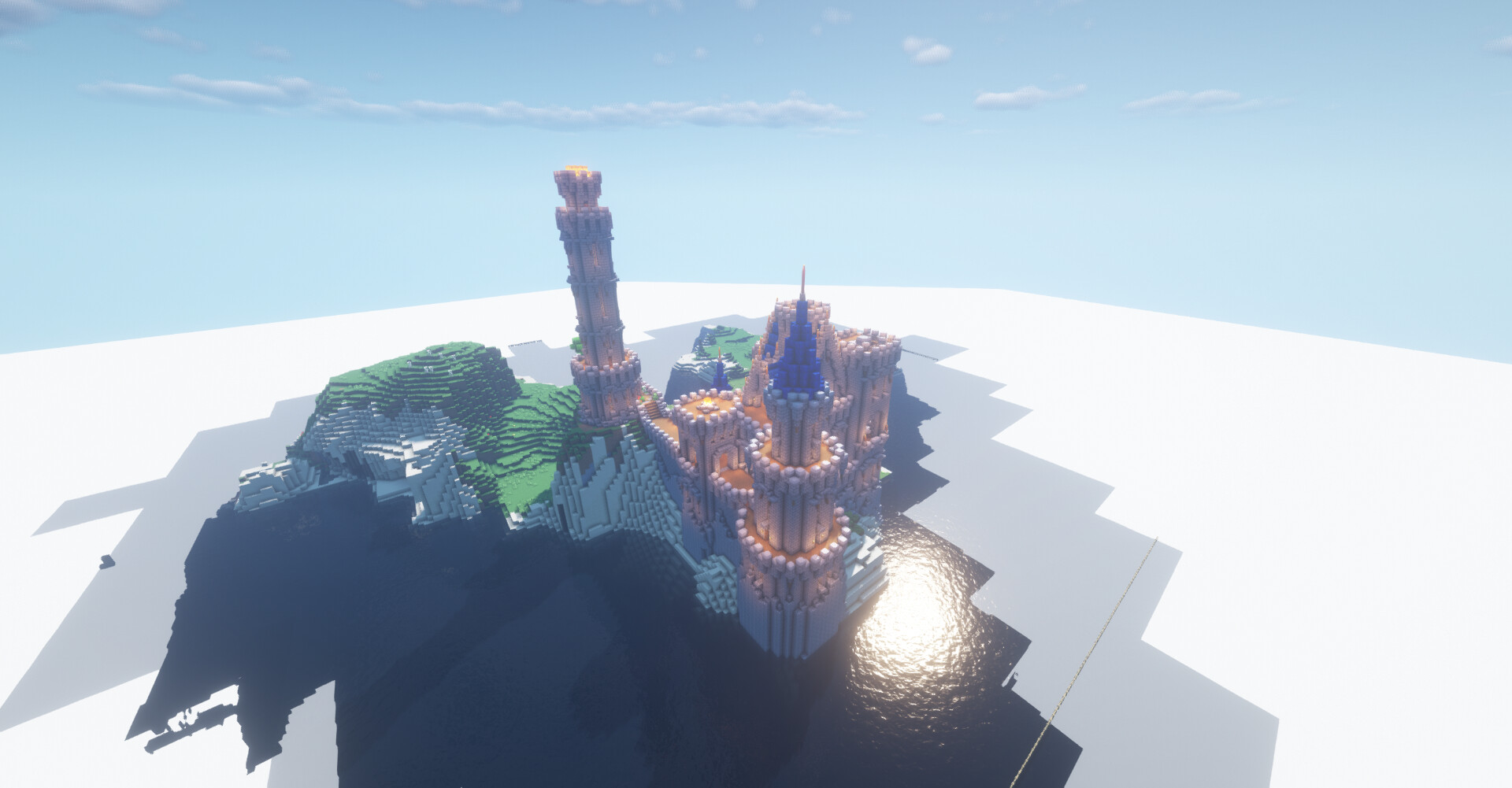 Island Fantasy Castle Minecraft Map