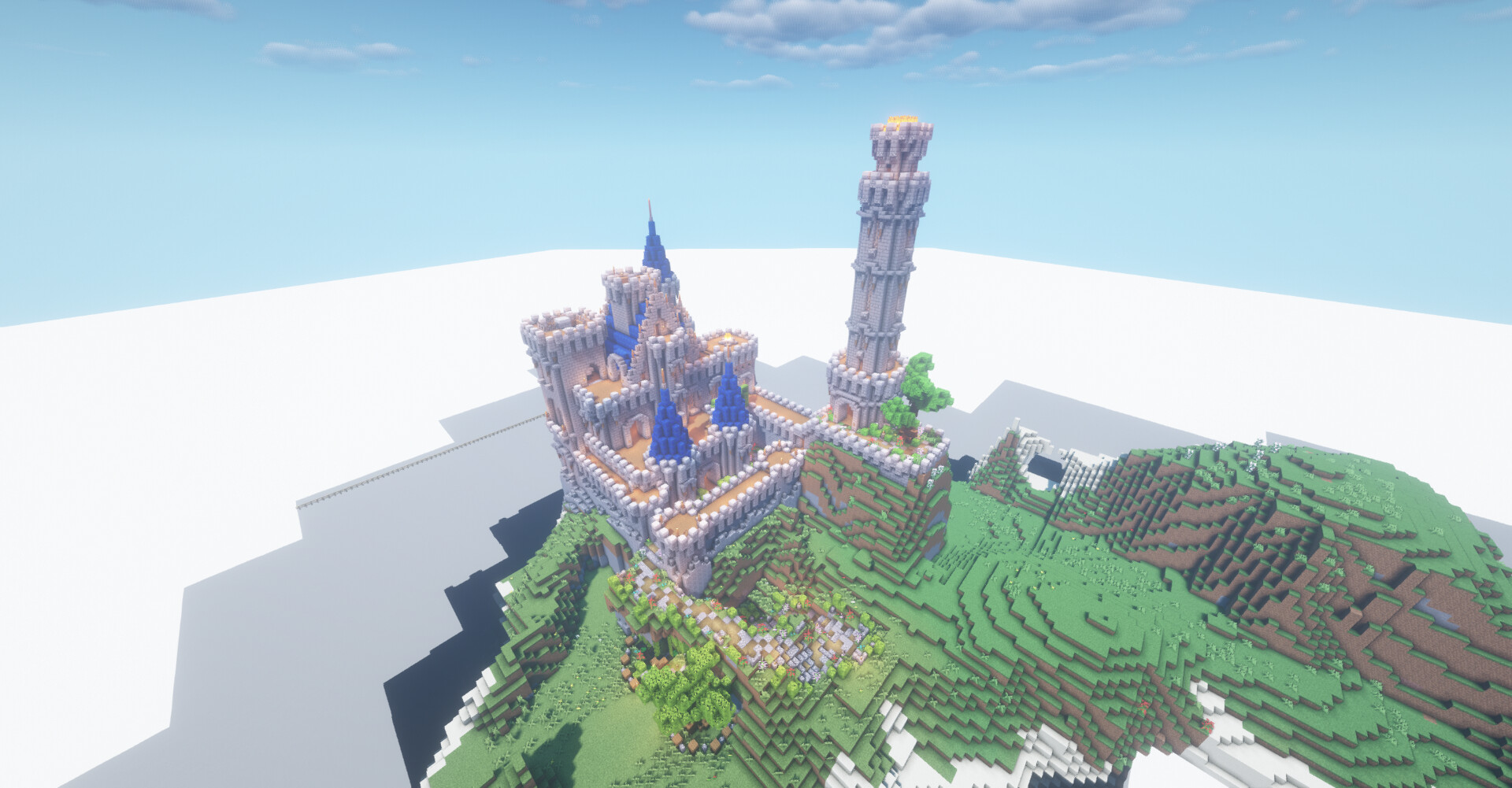 Island Fantasy Castle Minecraft Map