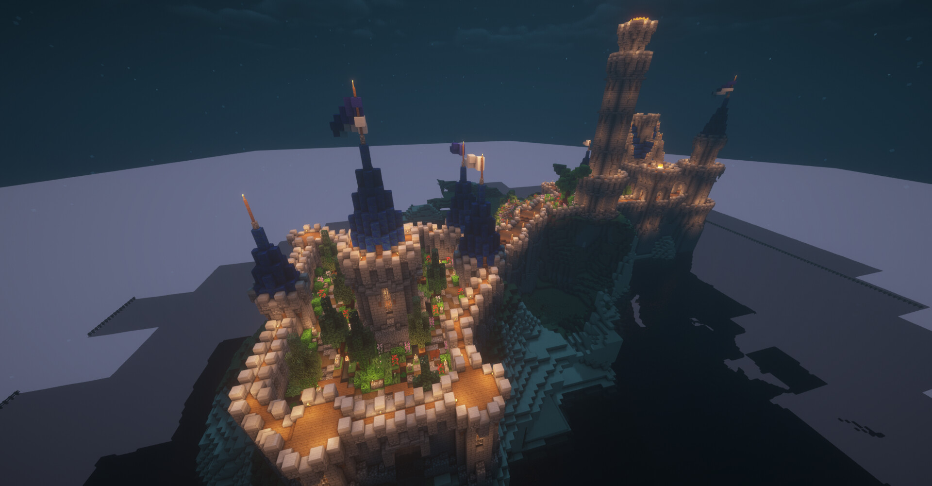 Island Fantasy Castle Minecraft Map
