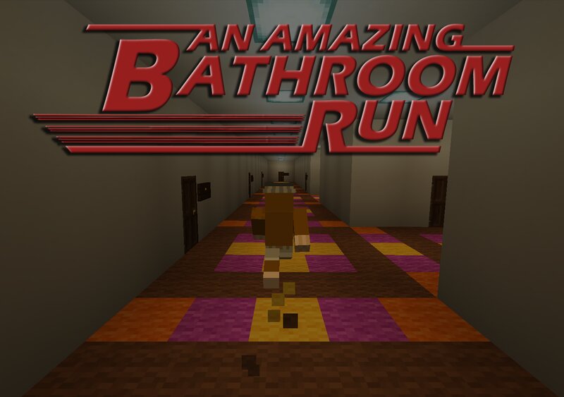 An Amazing Bathroom Run Minecraft Map