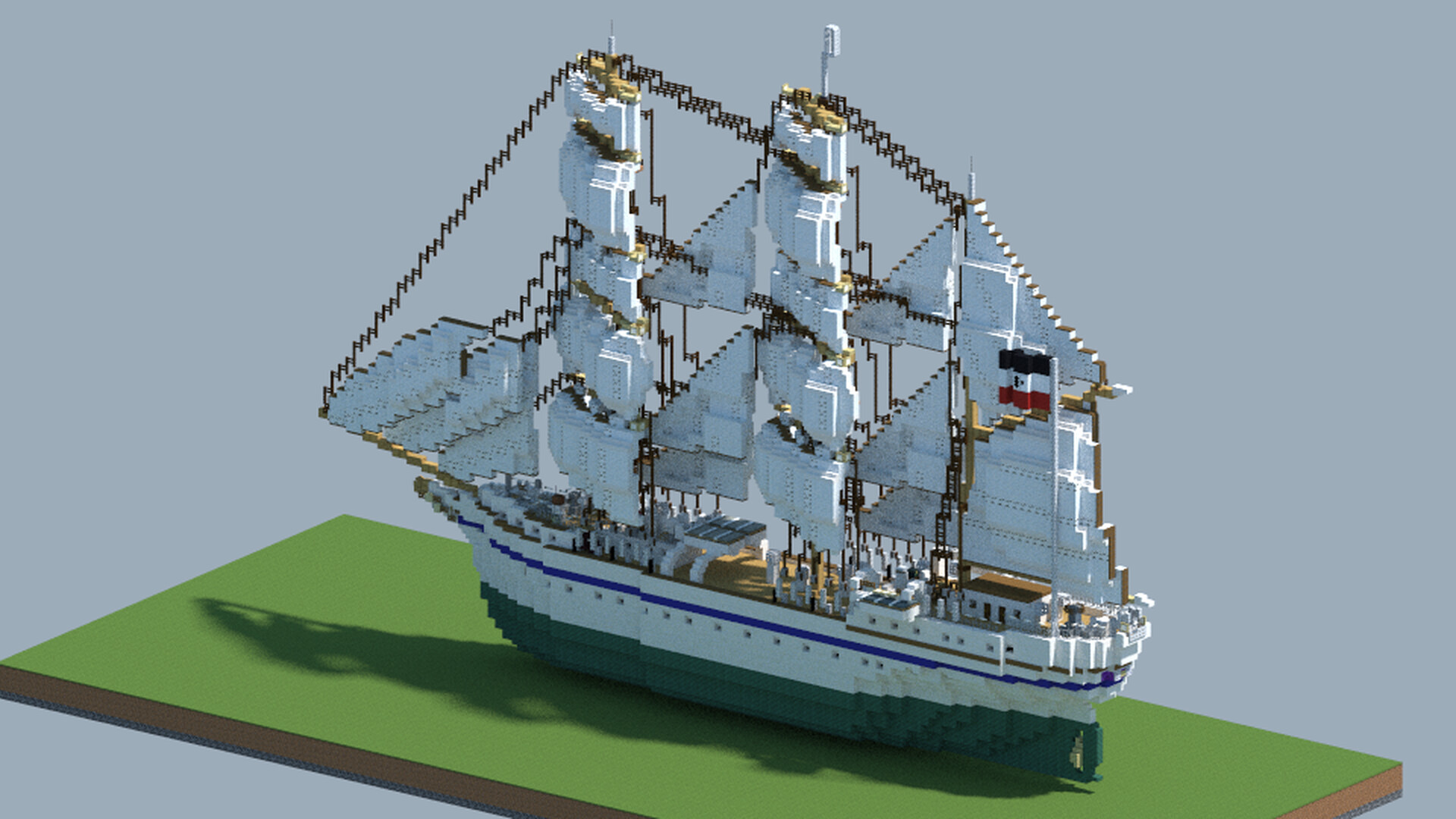 Gorch Fock, Navy training vessel [With Download] Minecraft Map