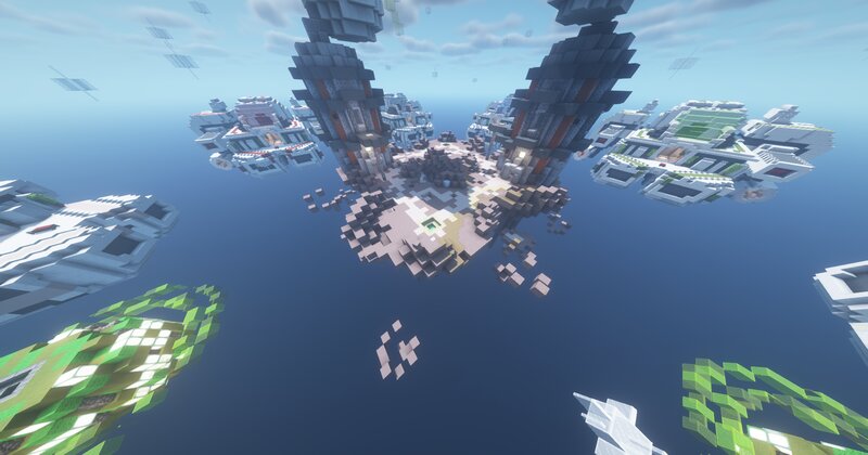 ⭐ EXCLUSIVE ⭐ Qool Space BedWars - AliensBuilds 🚀 Minecraft Map