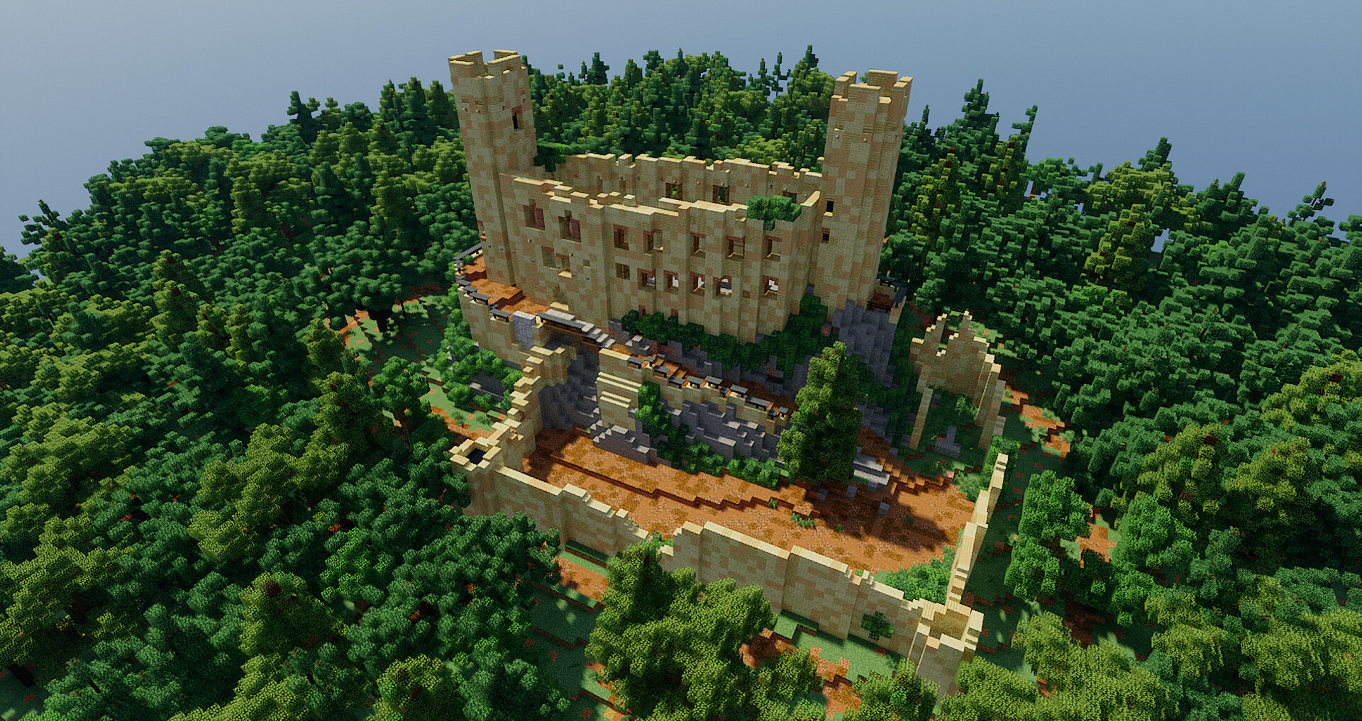Andlau Castle - Château du Haut Andlau (Alsace) Minecraft Map