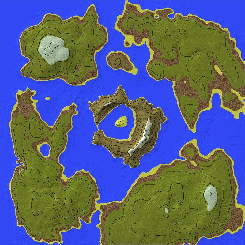 Custom 1000x1000 Warzone For Bedrock Minecraft Map