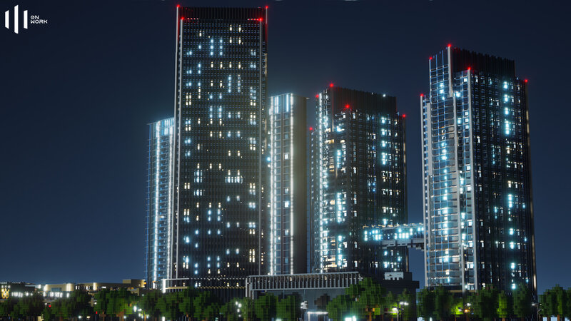 Minecraft: Modern shopping street (Beta version) Minecraft Map