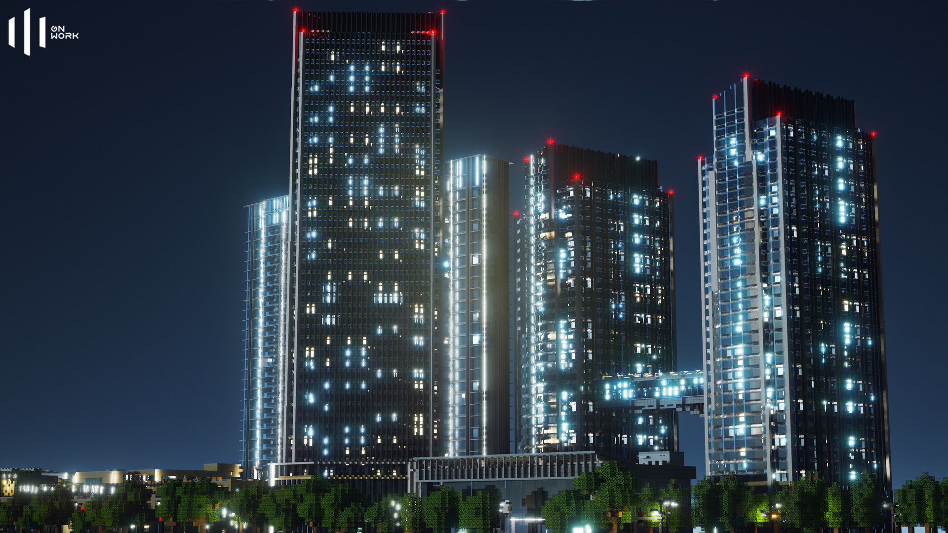 Minecraft: Modern shopping street (Beta version) Minecraft Map