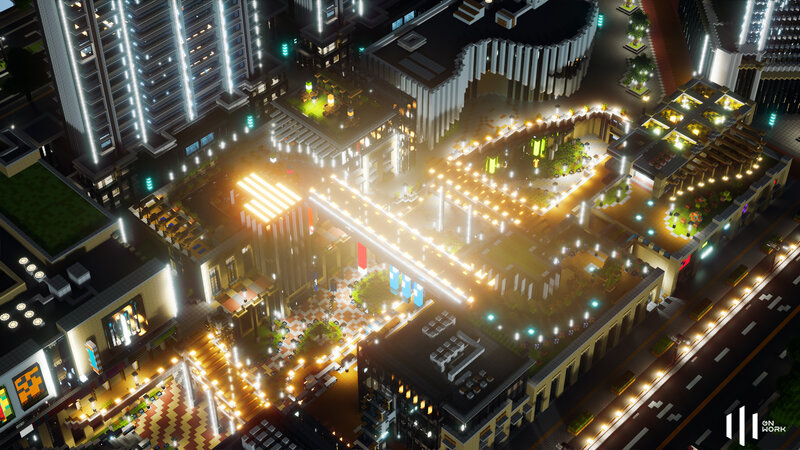 Minecraft: Modern shopping street (Beta version) Minecraft Map