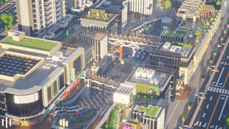 Minecraft: Modern shopping street (Beta version) Minecraft Map