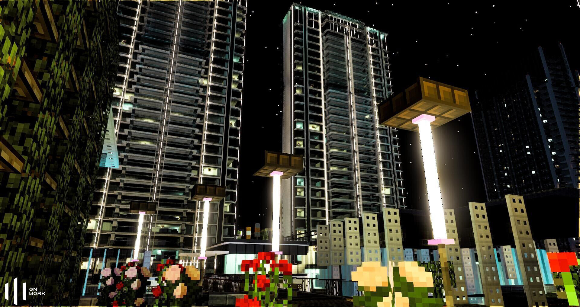 Minecraft: Modern shopping street (Beta version) Minecraft Map