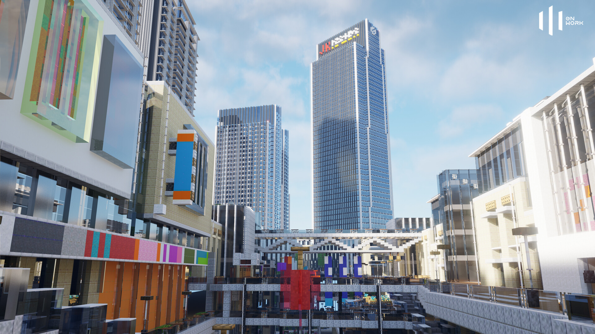 Minecraft: Modern shopping street (Beta version) Minecraft Map