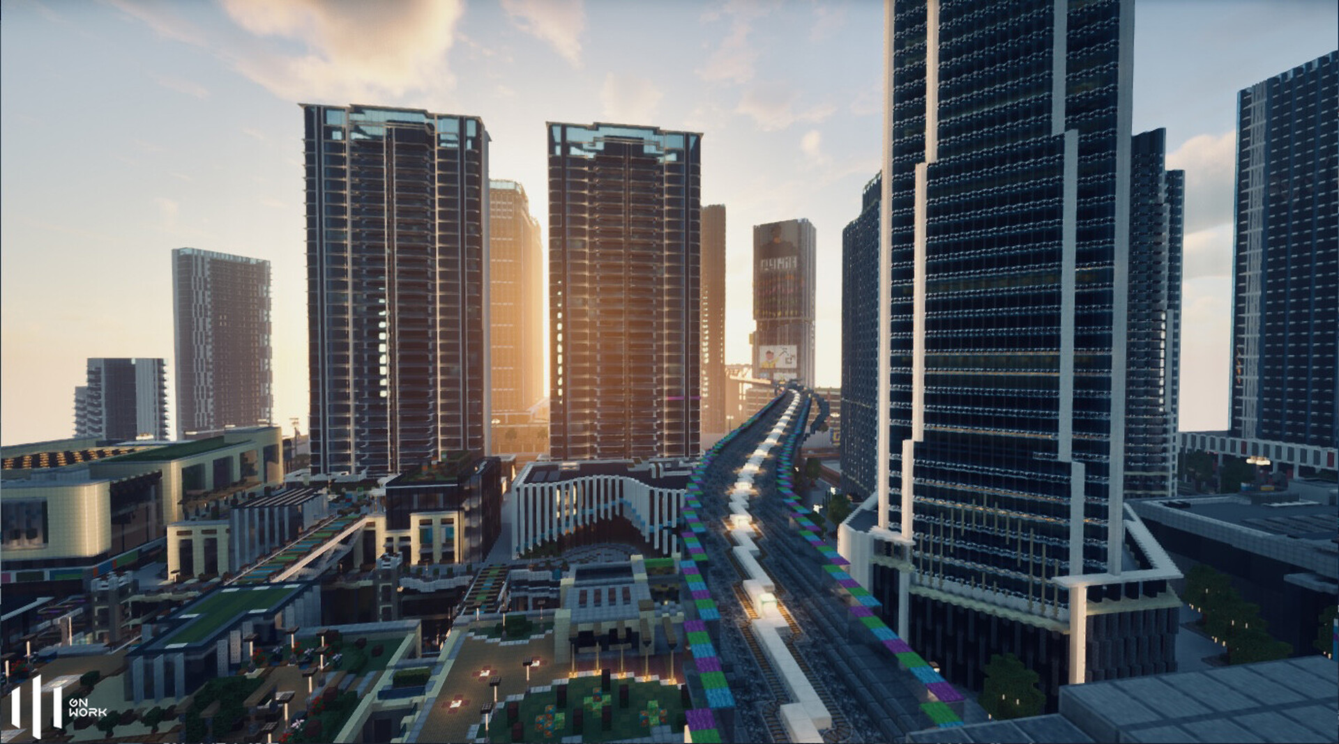 Minecraft: Modern shopping street (Beta version) Minecraft Map