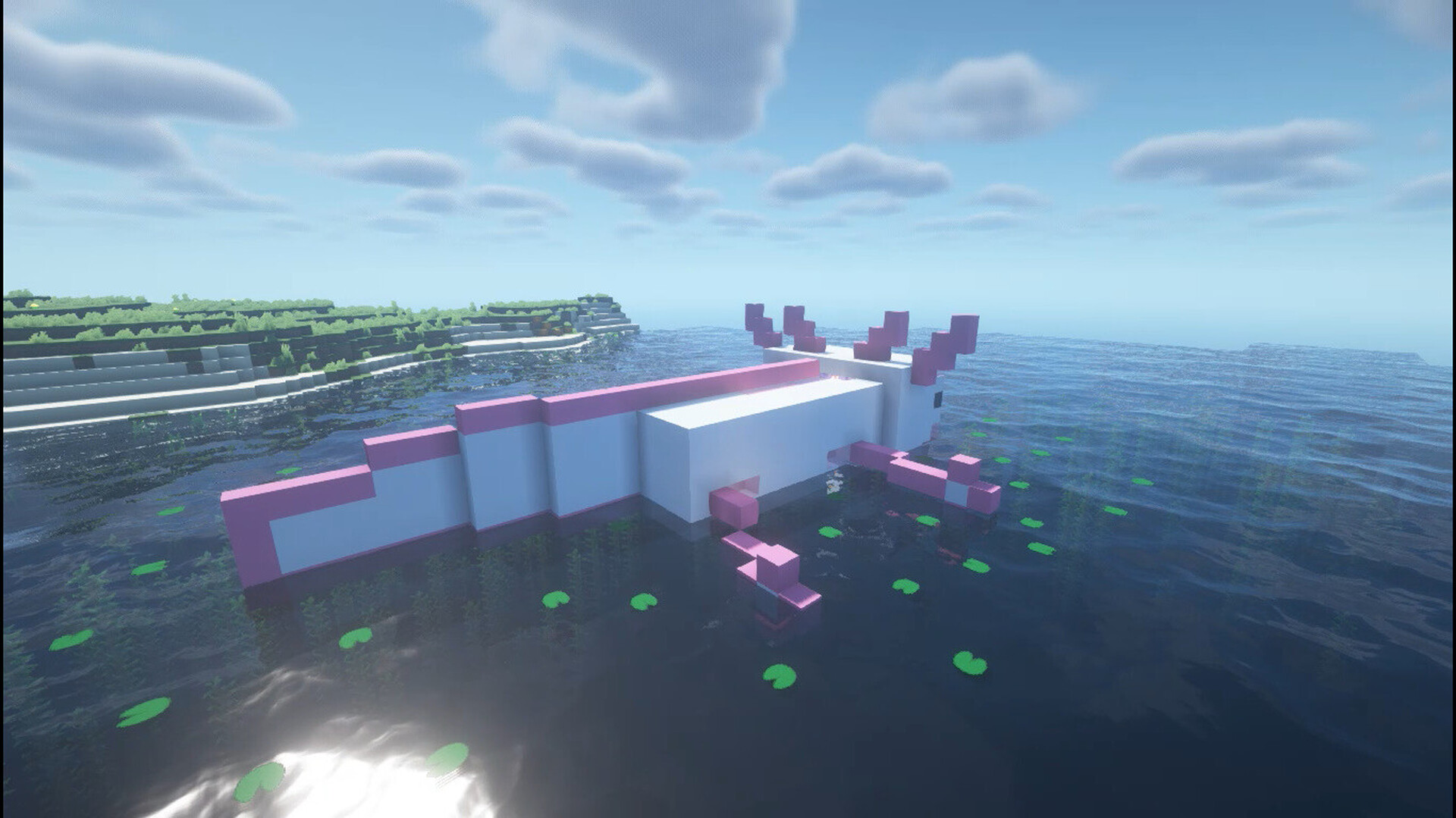 Axolotl House (Java & Bedrock) Minecraft Map