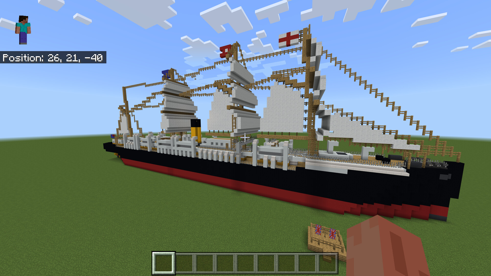 SS Atlantic (1871) 1:1 Minecraft Map
