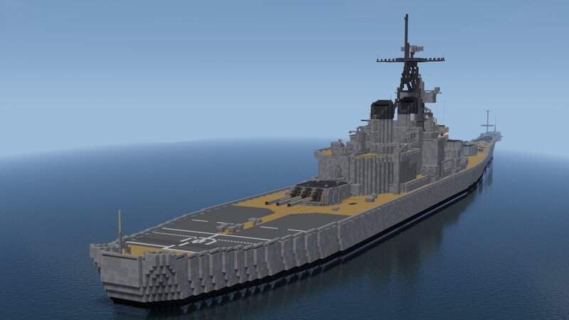 USS Missouri (BB-63) cold war era Minecraft Map