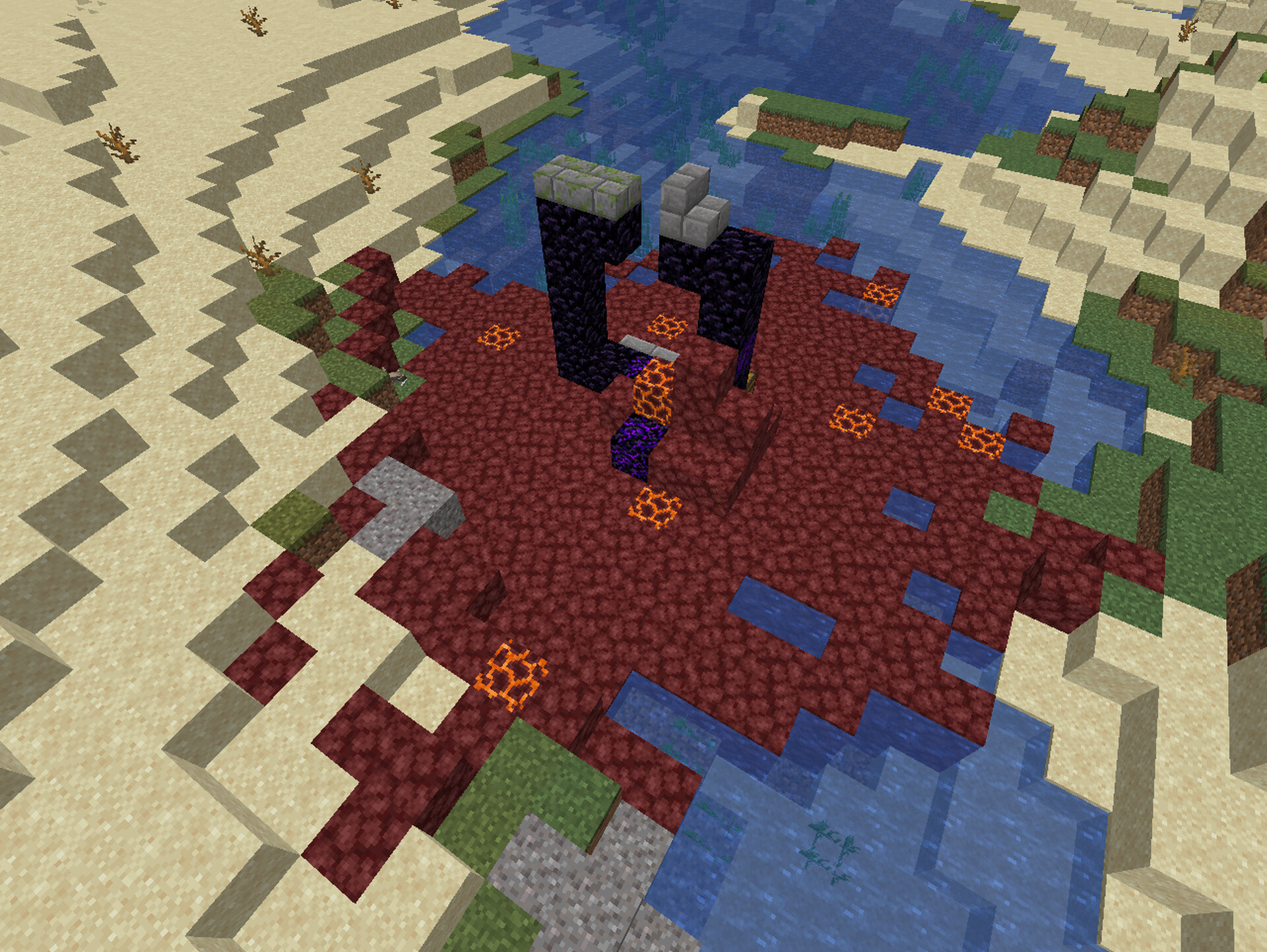 Interesting seed that I got randomly for a mod check Minecraft Map