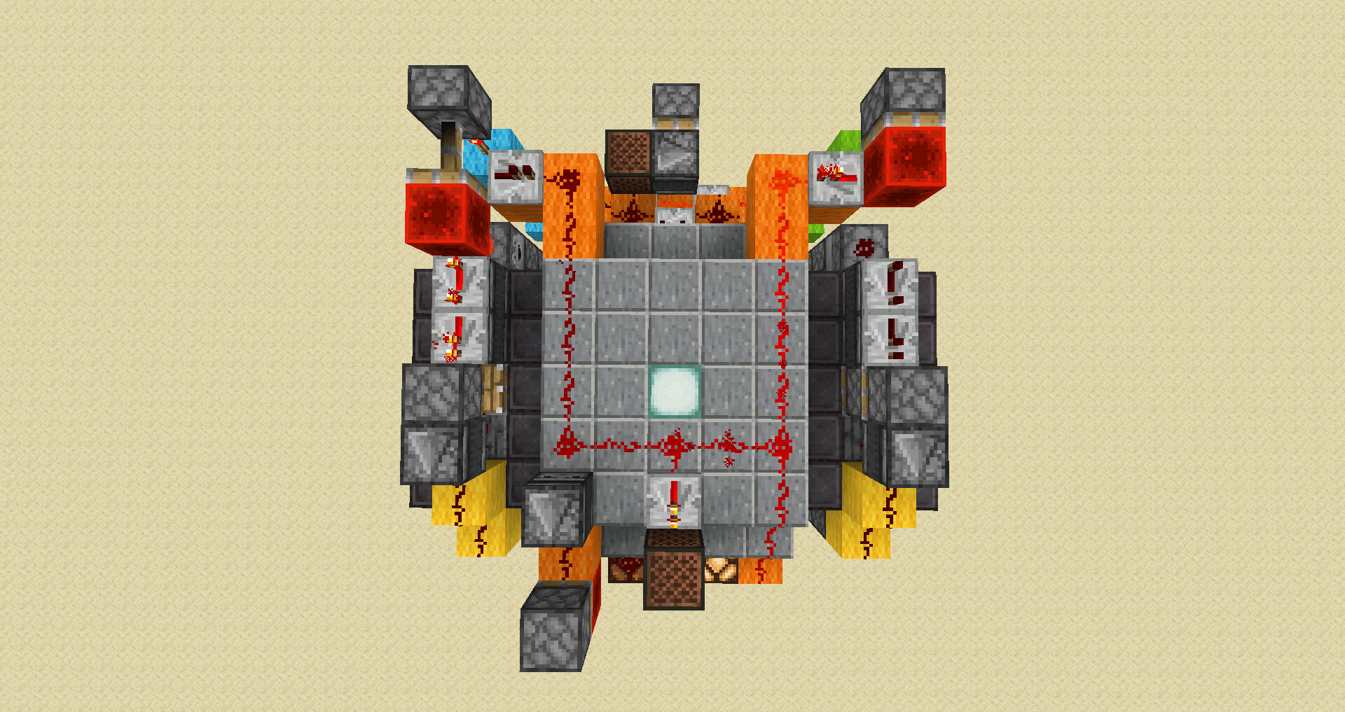 3x3 Redstone Airlock (Final version) Minecraft Map