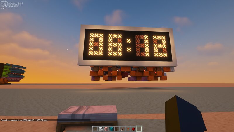 Redstone Clock v3.1 - Cute, 100% precise digital clock, auto-syncs to ...