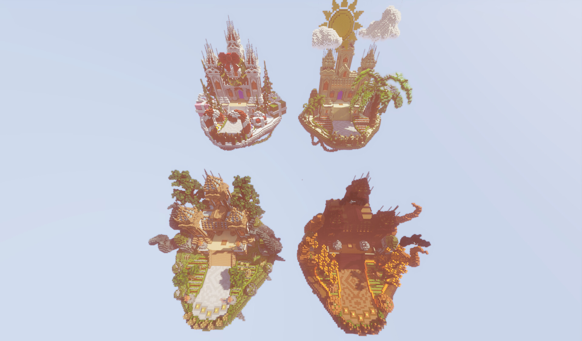 ⛅ Seasonal Lobbies 🎃 [4 Lobbies] | NetherixStudios Minecraft Map