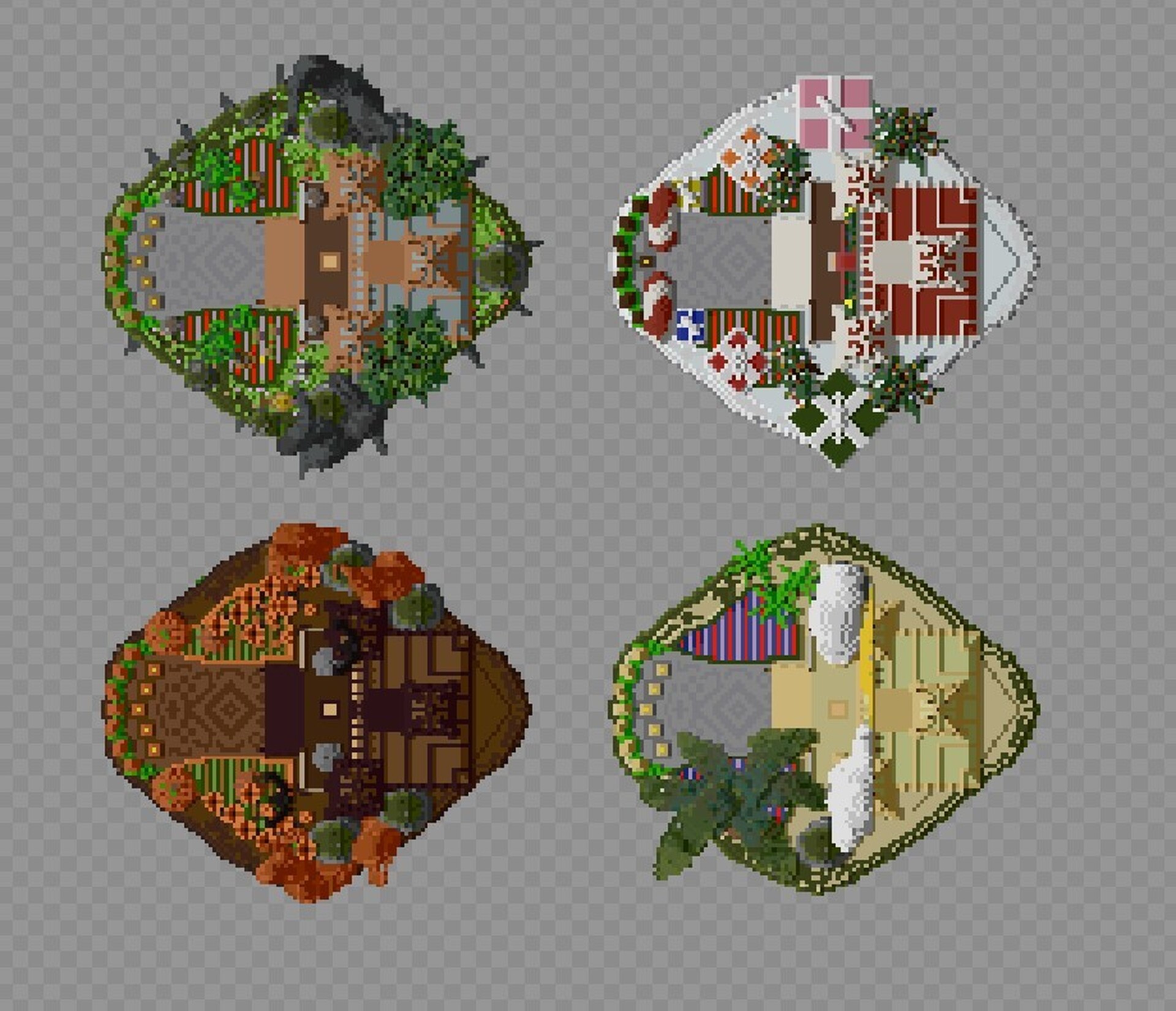 ⛅ Seasonal Lobbies 🎃 [4 Lobbies] | NetherixStudios Minecraft Map