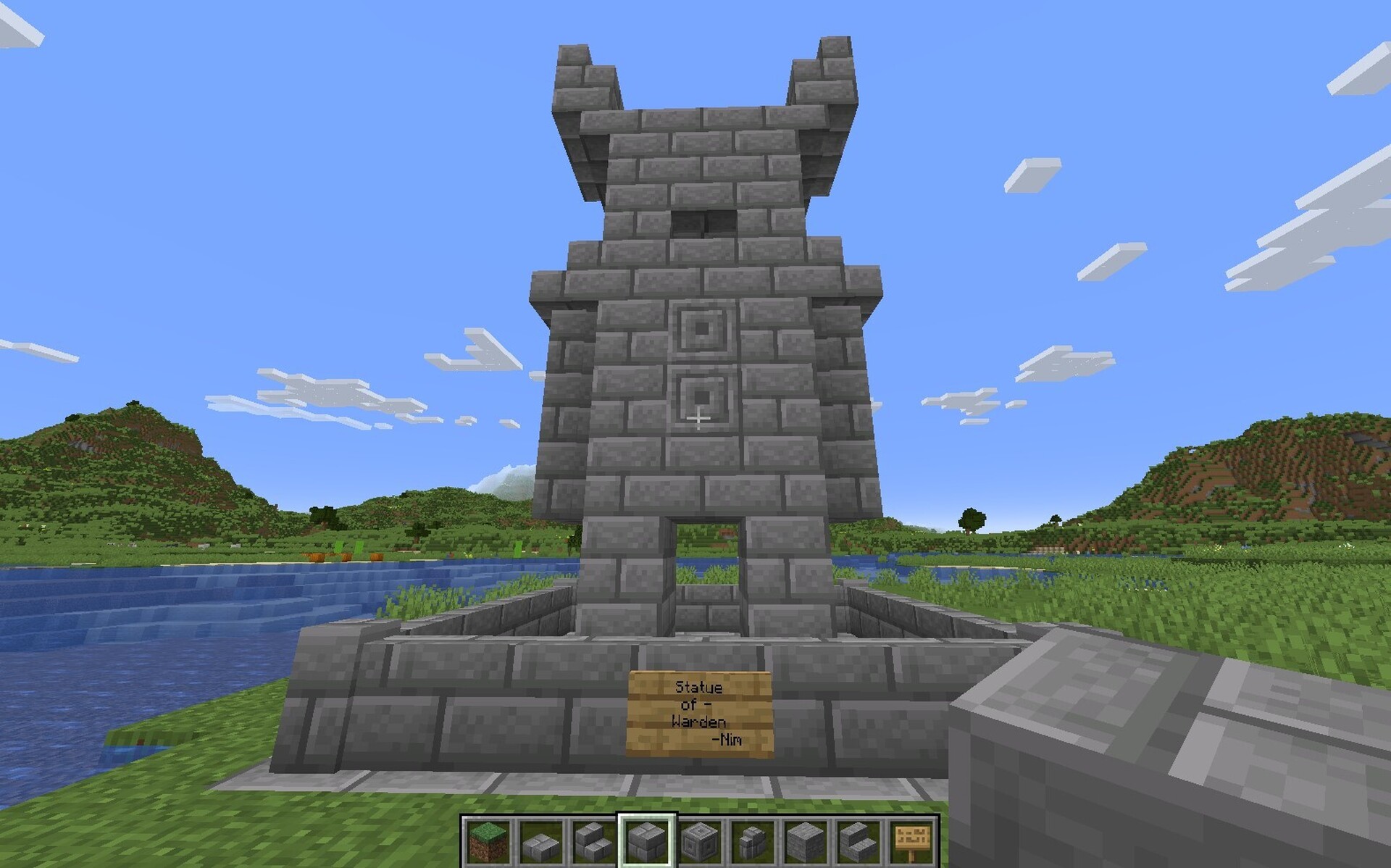 Minecraft Warden Statue Schematic Warden Statue : R/minecraf