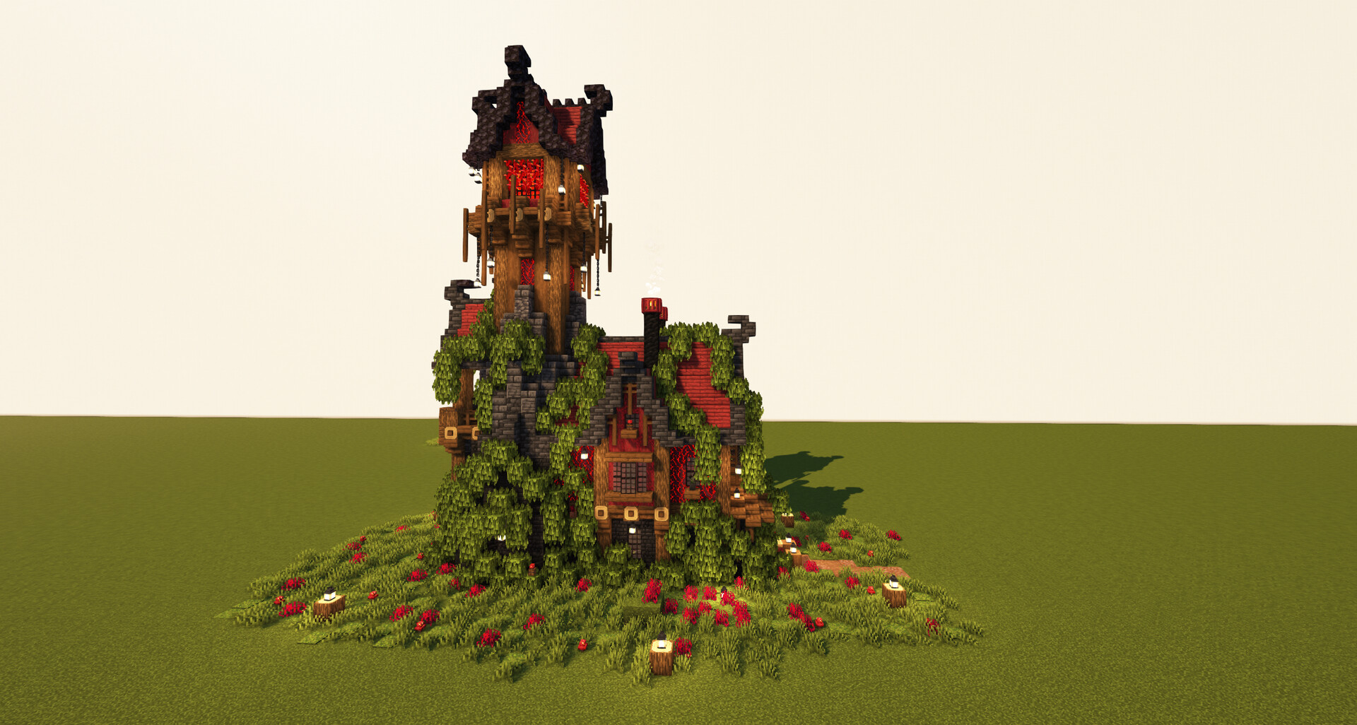 Medieval Fantasy Wizard Tower ''Special Build" [Schematic] Minecraft Map