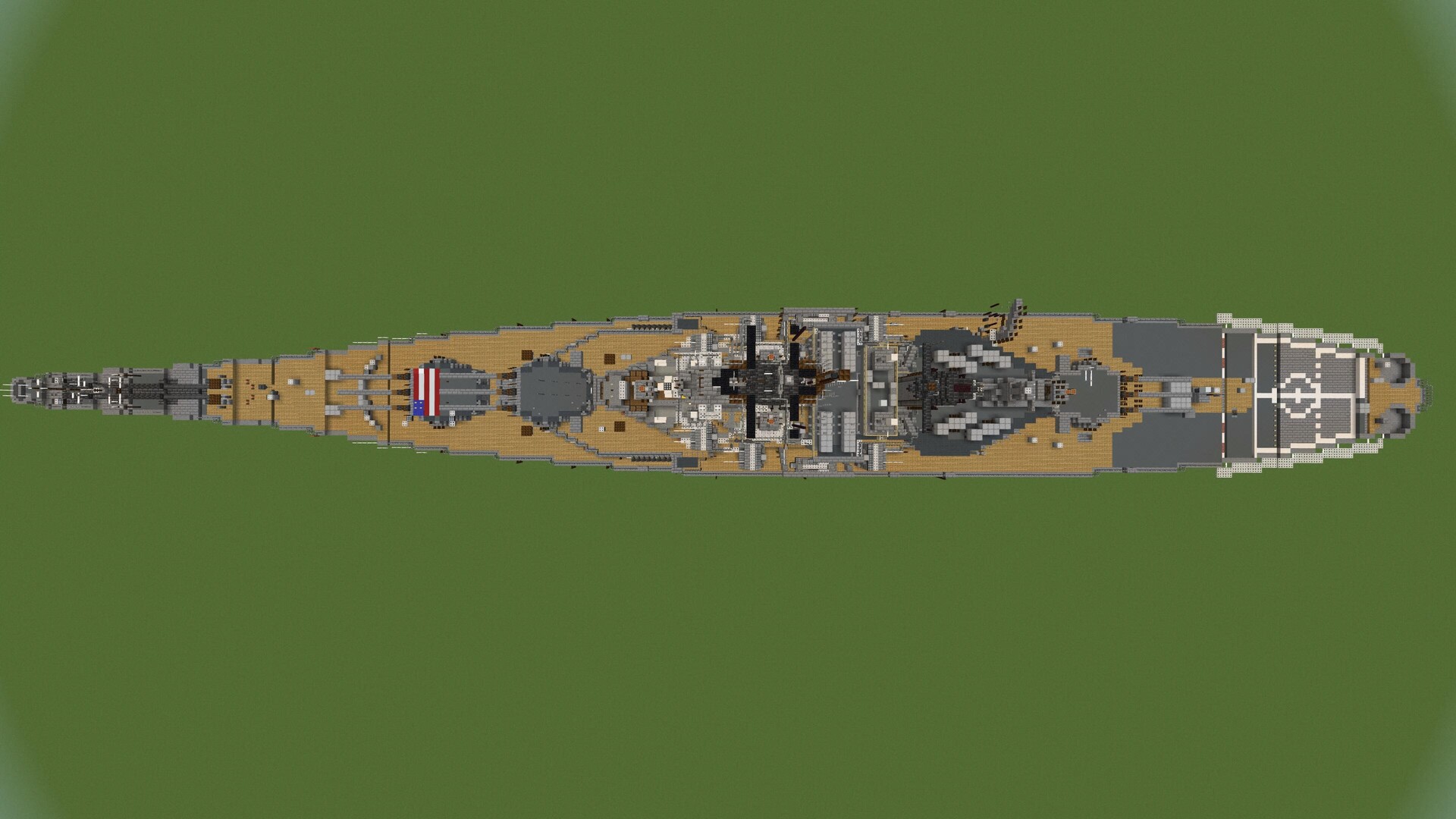 USS Iowa (1990) 1:1 Scale Minecraft Map