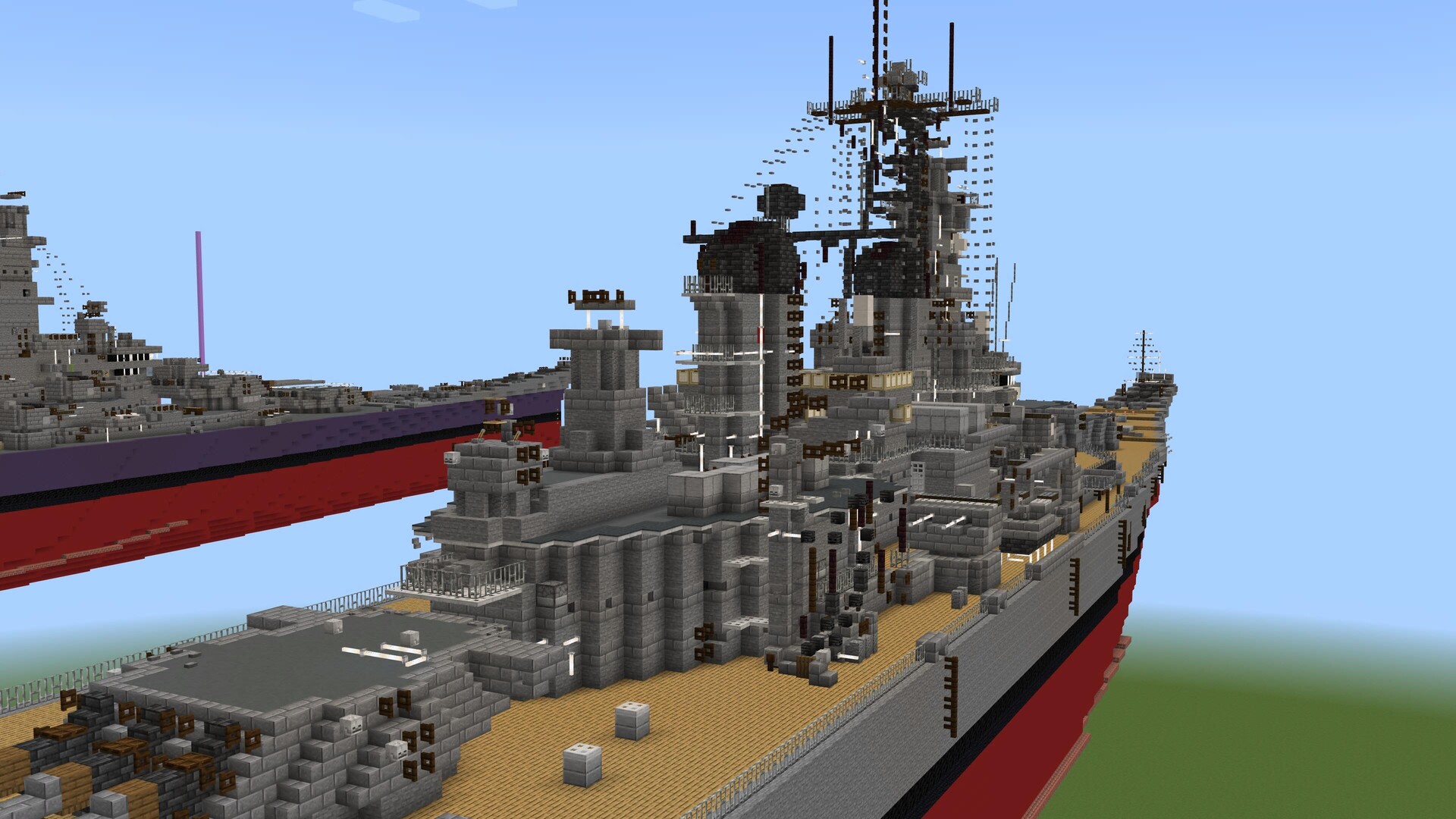 USS Iowa (1990) 1:1 Scale Minecraft Map