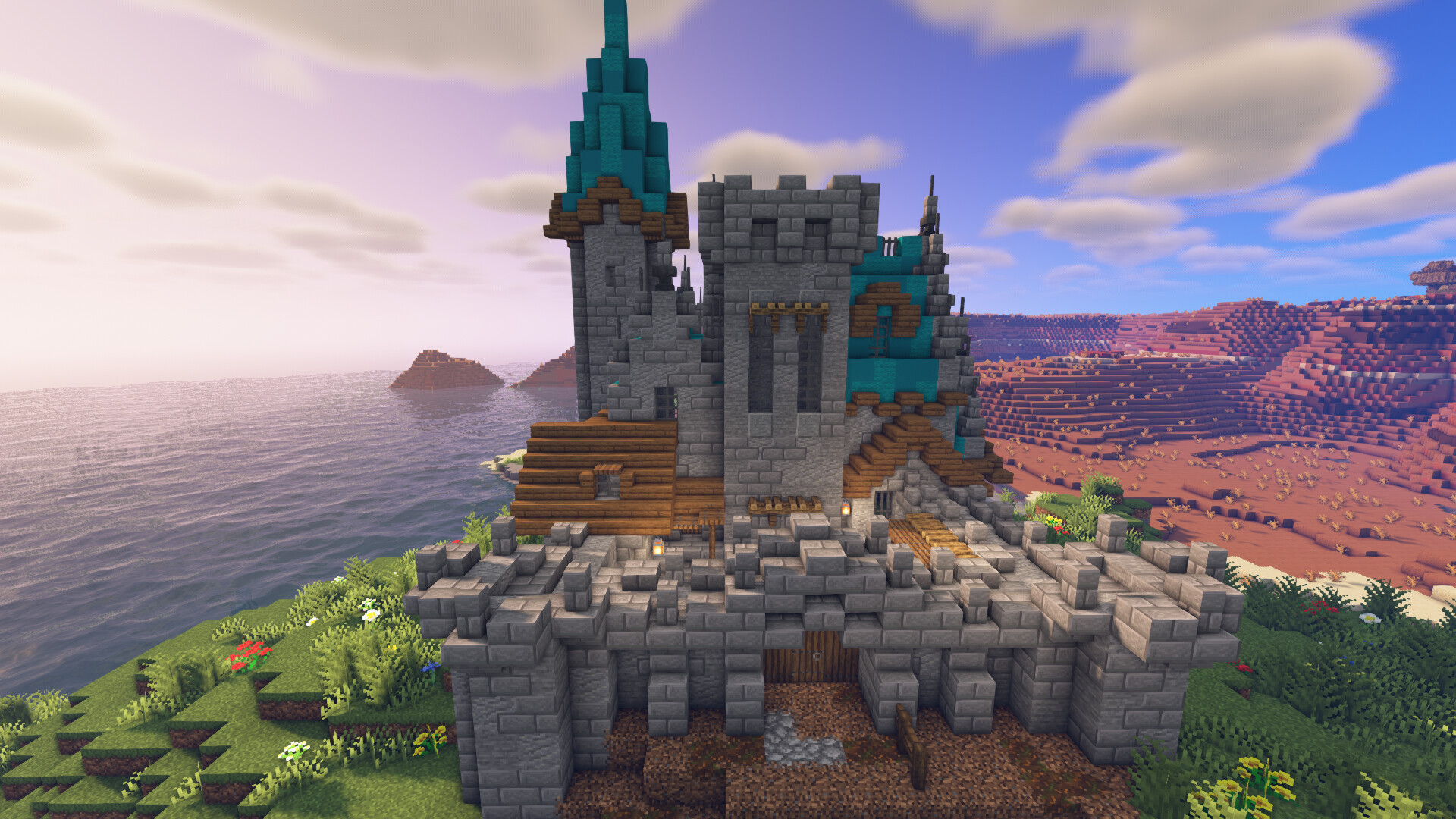 CASTILLO MEDIEVAL / Medieval Castle - BEDROCK EDITION Minecraft Map