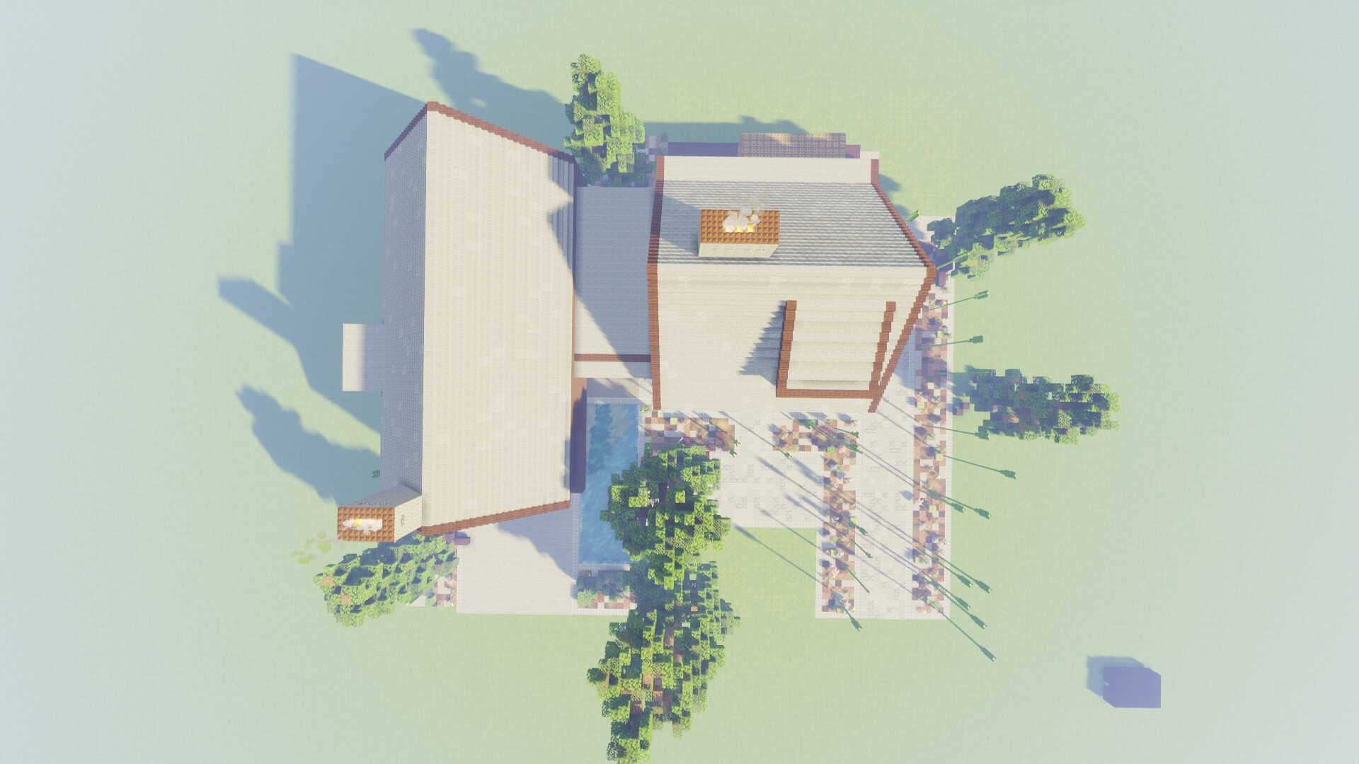 Modern Cabin House | Keralis Hermitcraft Base [DOWNLOAD] Minecraft Map