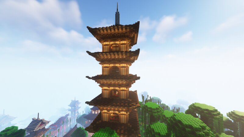 Pagoda Temple - Japanese Style Minecraft Map