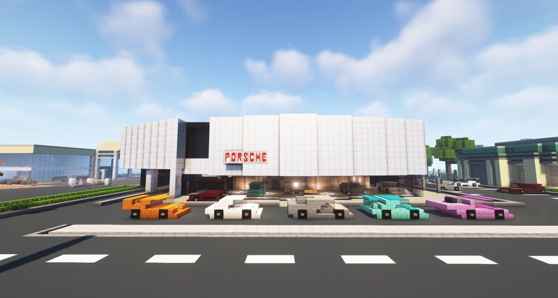 Porsche Car Dealership Minecraft Map