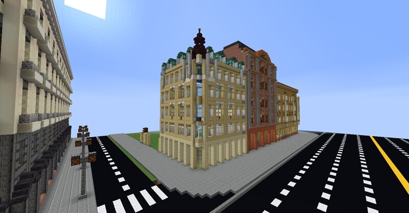 Central european style buildings Minecraft Map