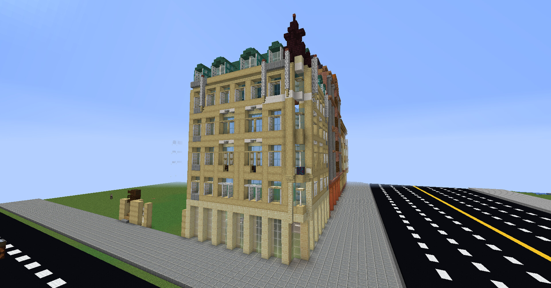 Central european style buildings Minecraft Map