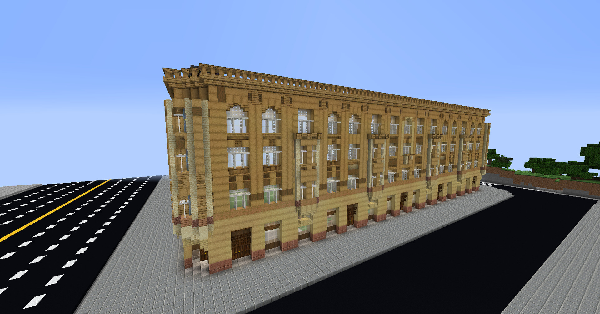 Central european style buildings Minecraft Map