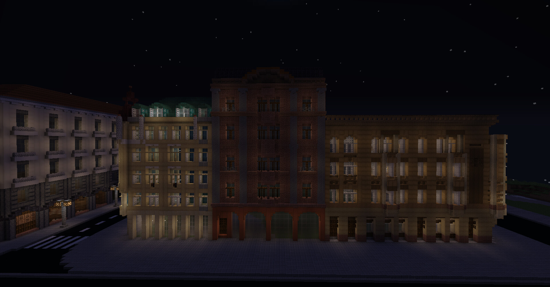 Central european style buildings Minecraft Map