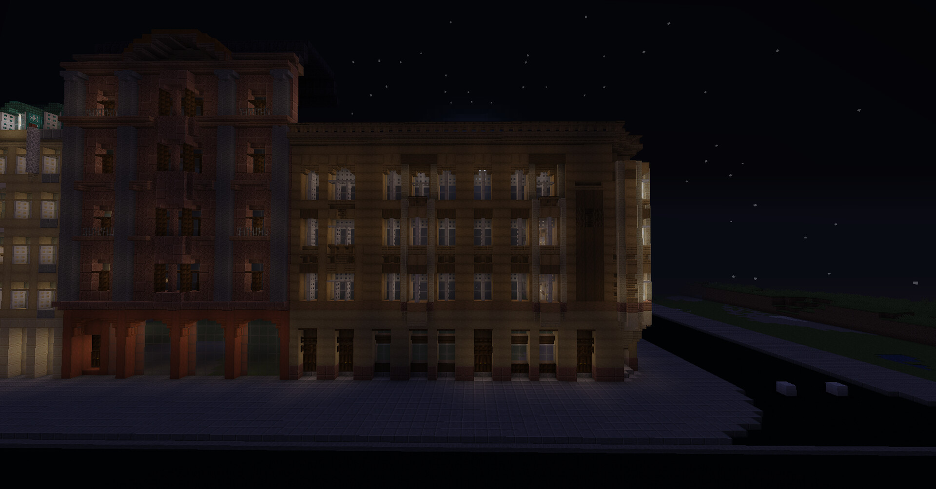 Central european style buildings Minecraft Map