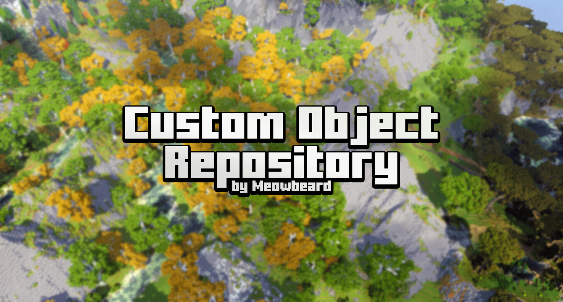 Custom Object Repository - Trees, Mushrooms, Rocks, Bushes Minecraft Map