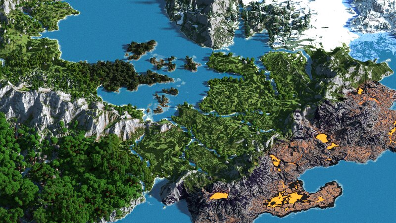 Adventure World - Myridia [WorldPainter | RPG Minecraft Map] 1.20.2/1. ...