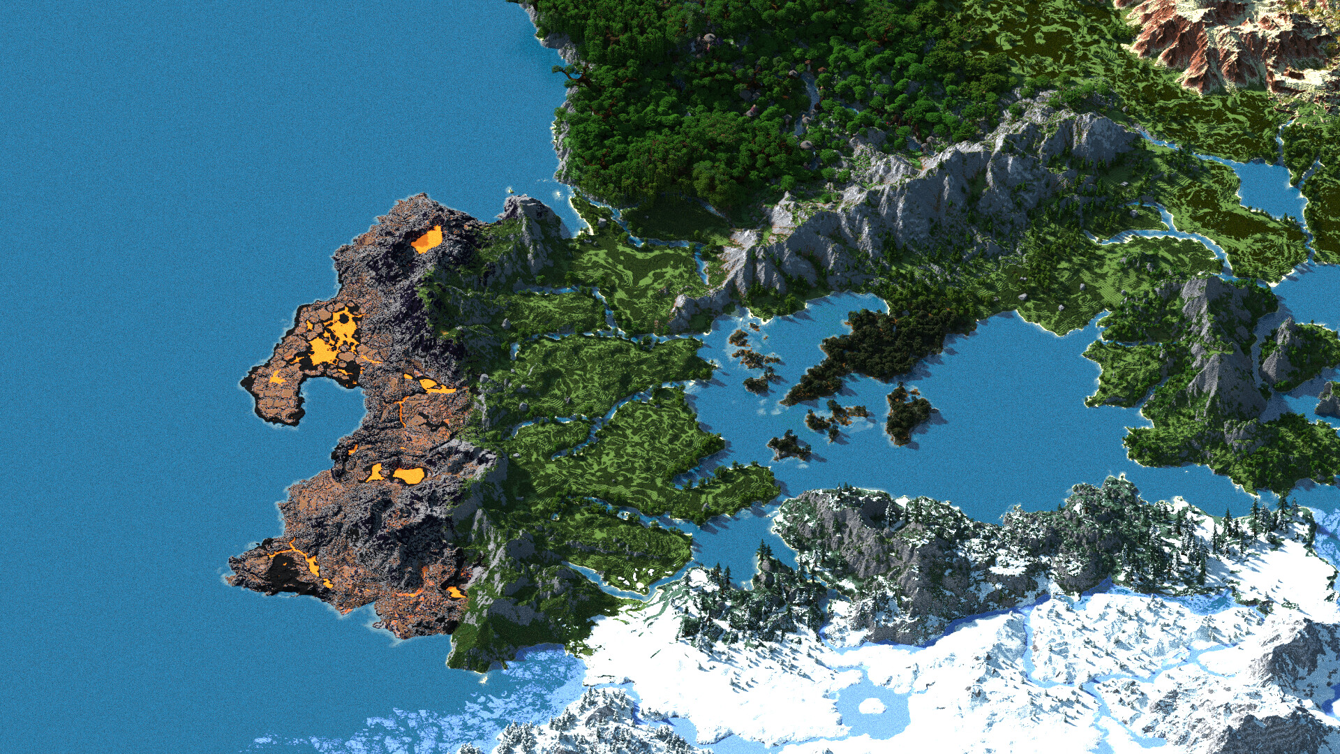 Adventure World - Myridia [WorldPainter | RPG Minecraft Map] Minecraft Map