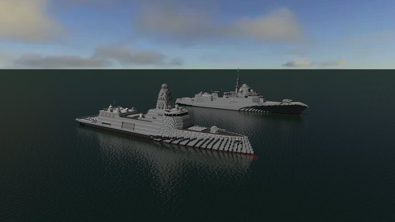 ROK Navy HHI’s KDDX design Minecraft Map